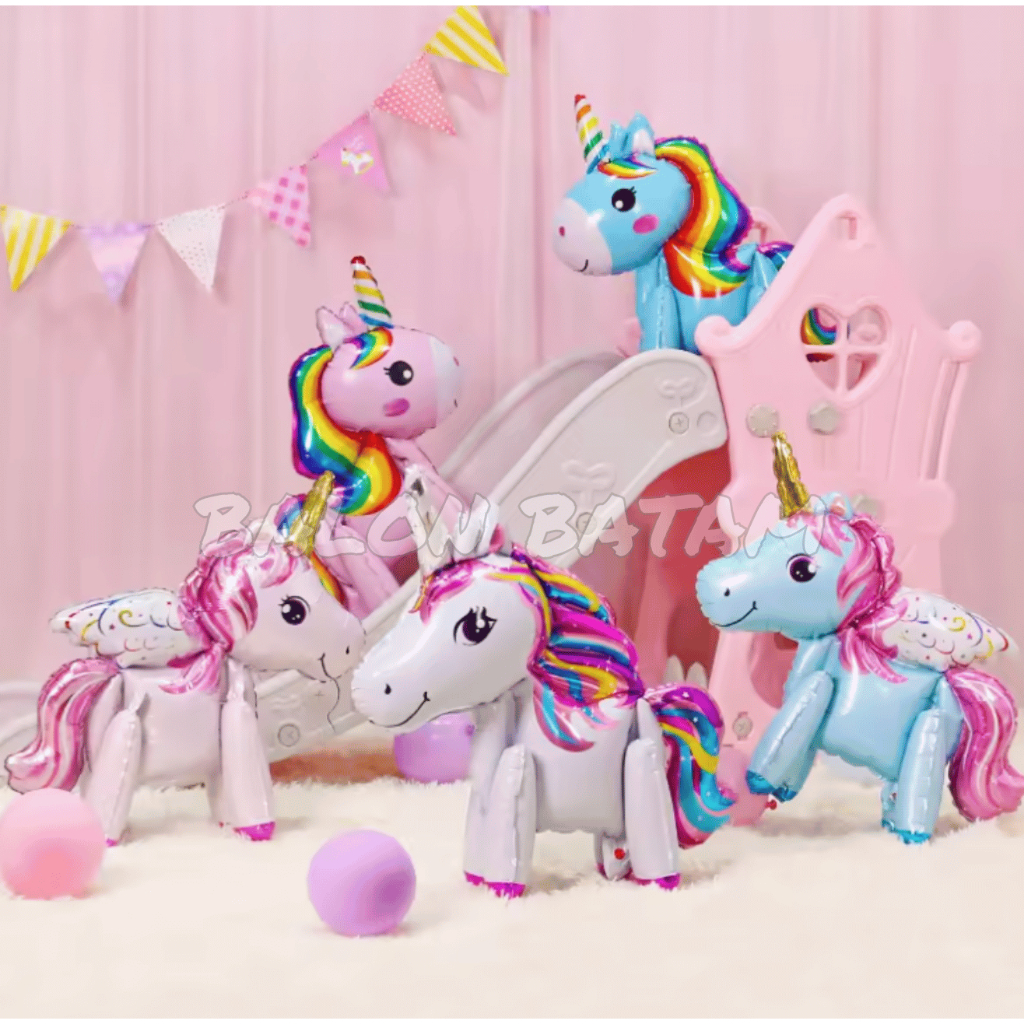 Jual Balon Foil Unicorn 3D / kuda ponny 3D | Shopee Indonesia