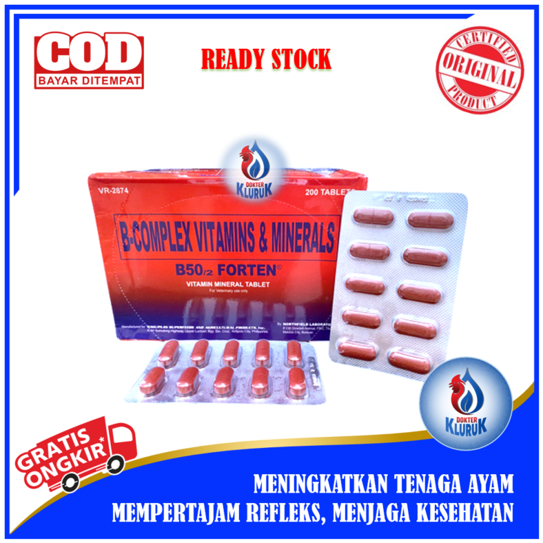 Jual B50 Forten Original Vitamin Mineral Ayam | Shopee Indonesia