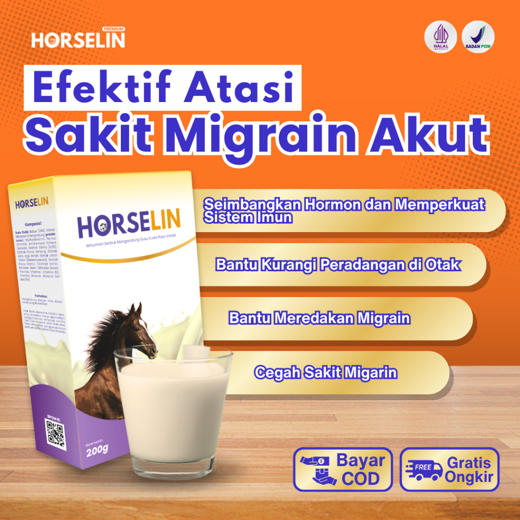 Jual Susu Kuda Liar Sumbawa HORSELIN Mencegah Sakit Migrain Sudah Halal ...