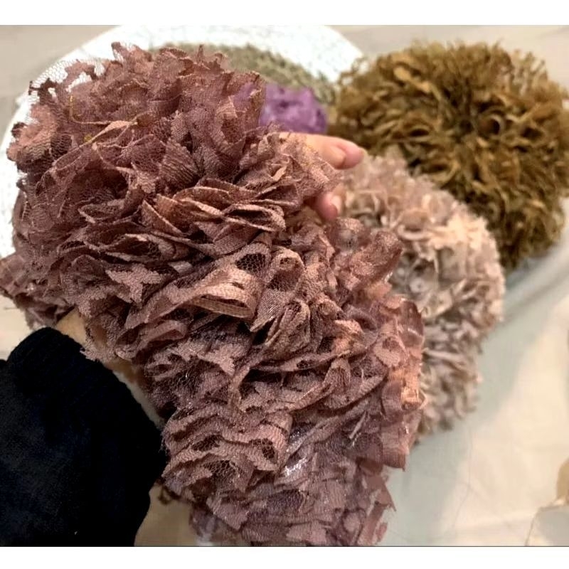 Jual Ikat Rambut Cepol Scrunchie Ukuran Besar Buat Hijab Anti Pusing ...