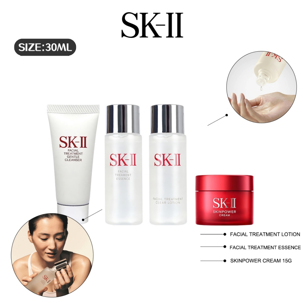 Jual SKll Set 4Pcs/SK ll travel kit/SK-ll Box Untuk Travel Size/skii Fairy Water Experience Pack ...