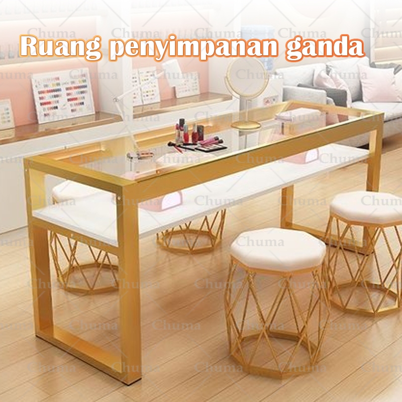 Jual Meja Nail Art 100CM Meja Jualan Toko Lemari display aesthetic Meja ...