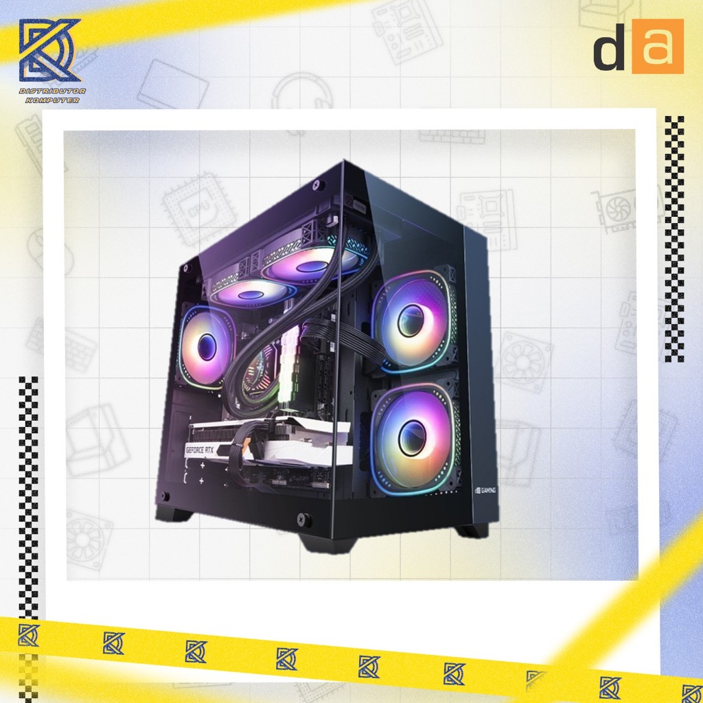 Jual DIGITAL ALLIANCE PC CASING N30S V2 - MICRO-ATX TEMPERED GLASS ...