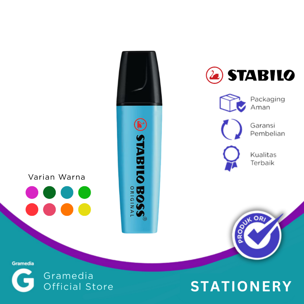 Jual Stabilo Boss Original-Highlighter Warna Biru | Shopee Indonesia