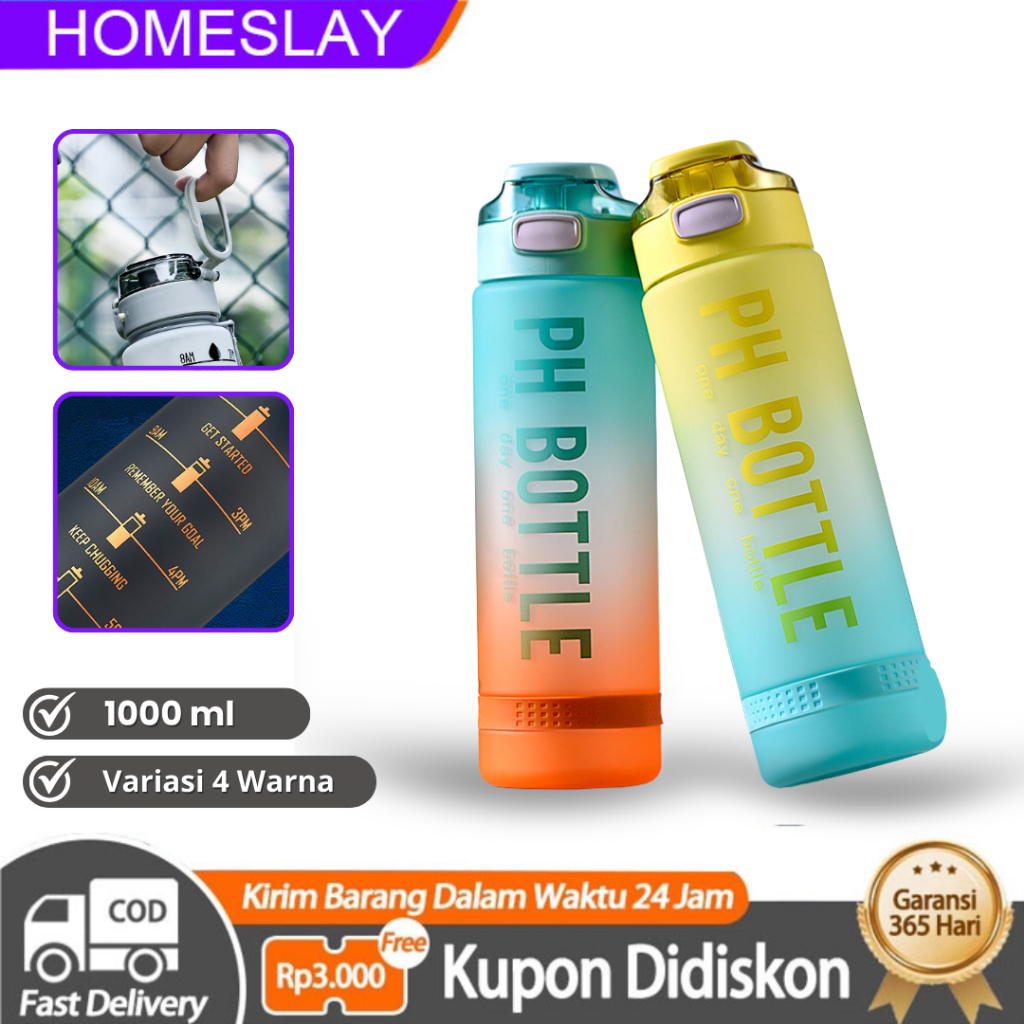 Jual HOMESLAY | Botol Minum Sport | Botol Minum 1 Liter | BPA FREE ...