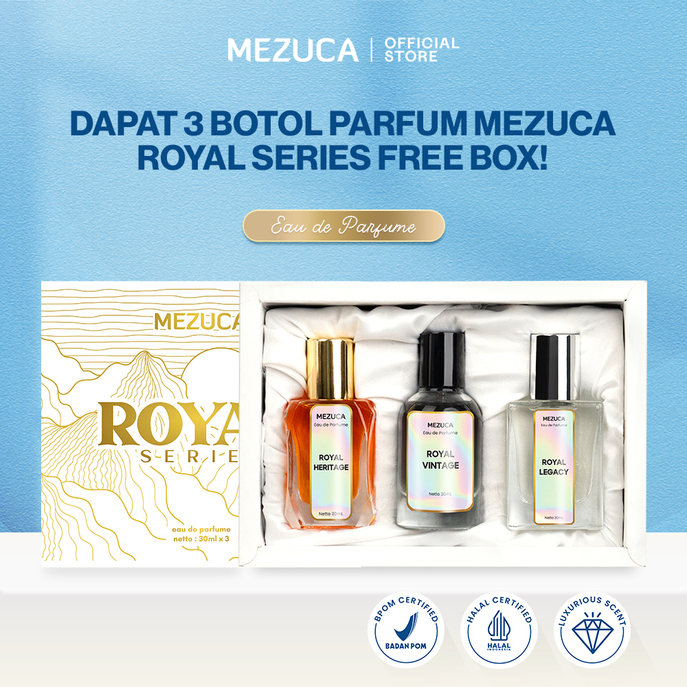 Jual Dapat 3 Botol Parfum MEZUCA Royal Series 30mL Free Box Eau de ...