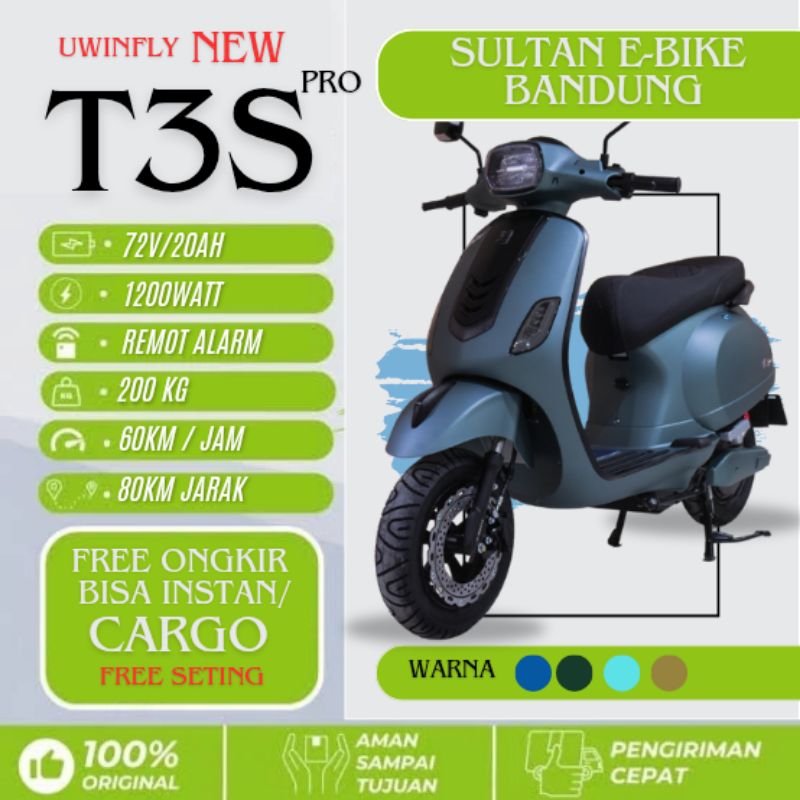 Jual Motor listrik Uwinfly T3S pro dinamo 1200 watt Bergaransi | Shopee Indonesia