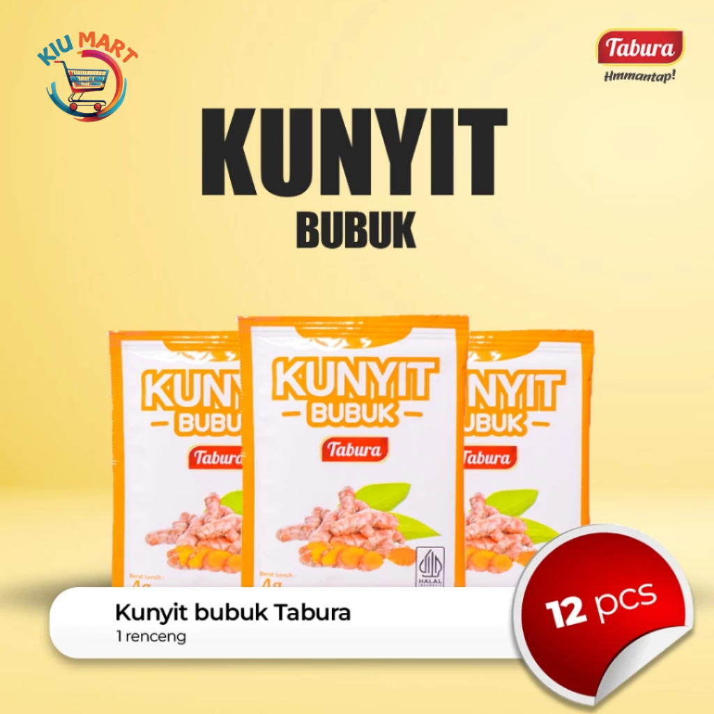 Jual Tabura Kunyit bubuk 4gr renceng 12 sachet | Shopee Indonesia