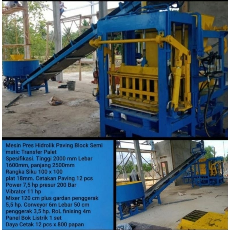 Jual mesin pres hidrolik paving block full otomatis | Shopee Indonesia