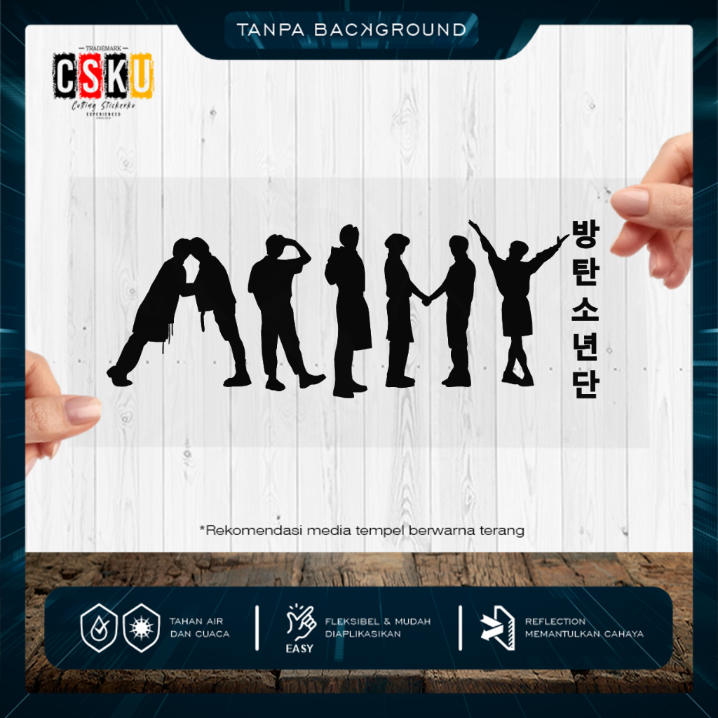 Jual Cutting Stiker Squad Bts Variasi Motor Mobil Sticker Timbul Keren ...