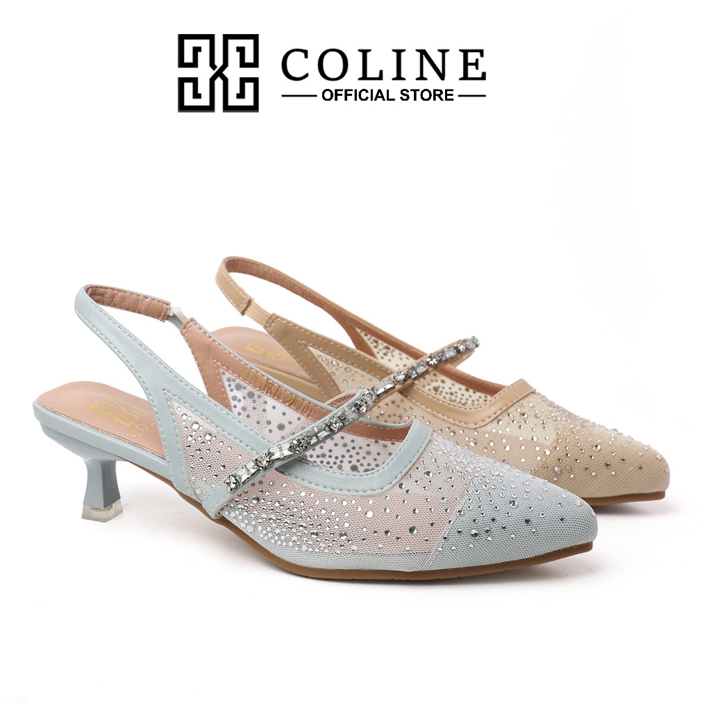 Jual COLINE CLN-3720 Slingback Heels Wanita / High Heels Slingback # ...