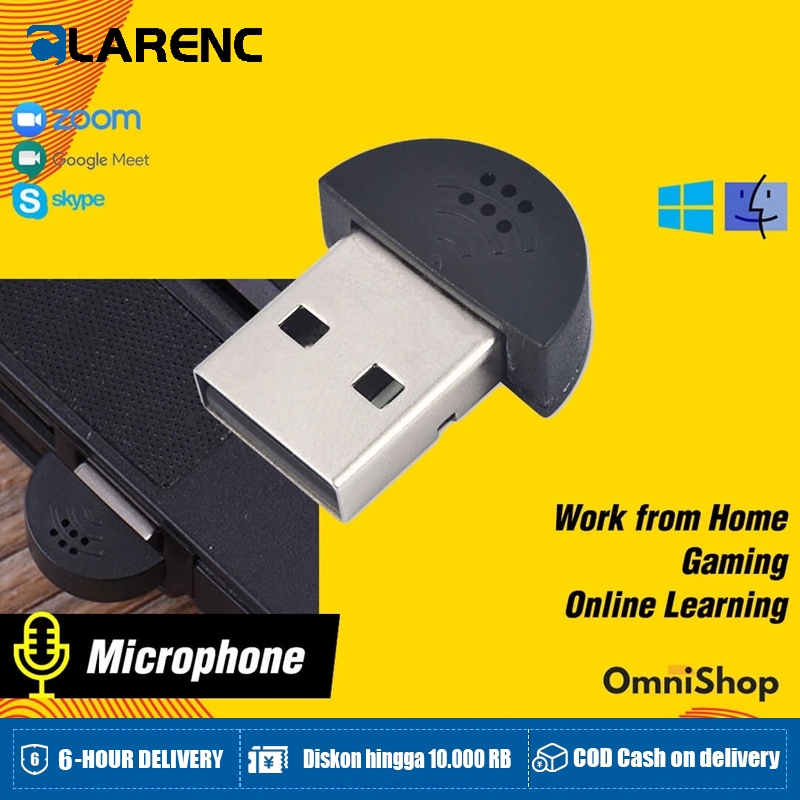 Jual U01 Super Mini Microphone USB Mic Untuk PC Laptop Mikrofon ...