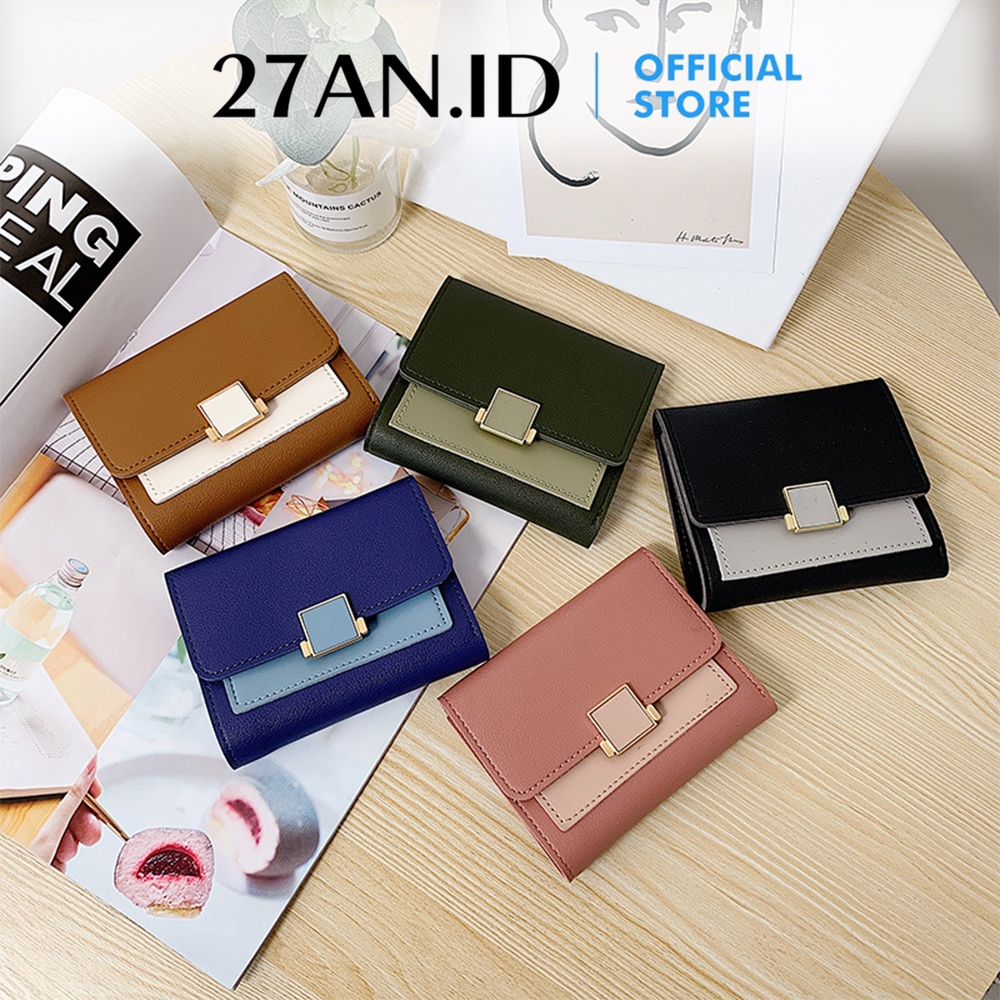 Jual ( 27AN.ID ) Dompet Lipat Wanita Retro Paragraf Pendek D10 Dompet Wanita Import Real Pict C2 ...