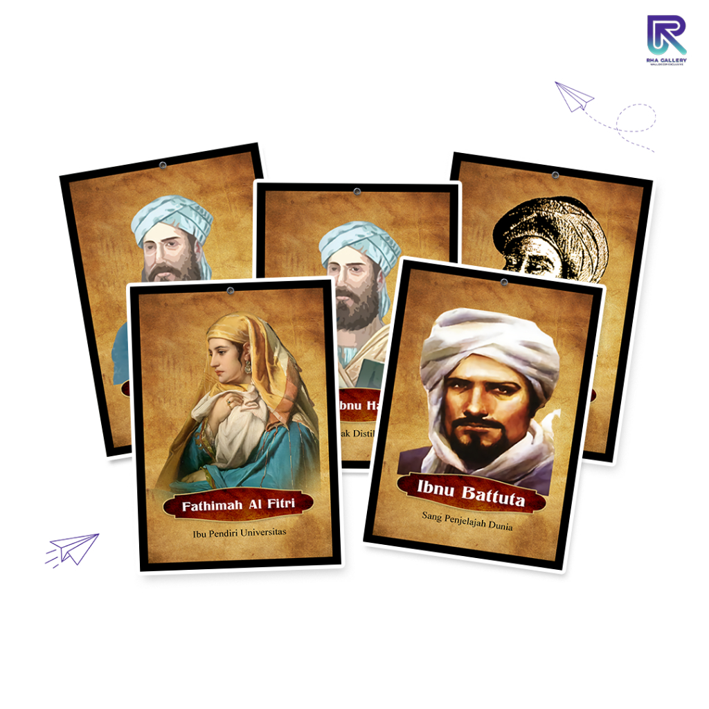 Jual RHA GALLERY Poster Tokoh Ilmuwan Muslim Pajangan Sekolah Edukasi ...