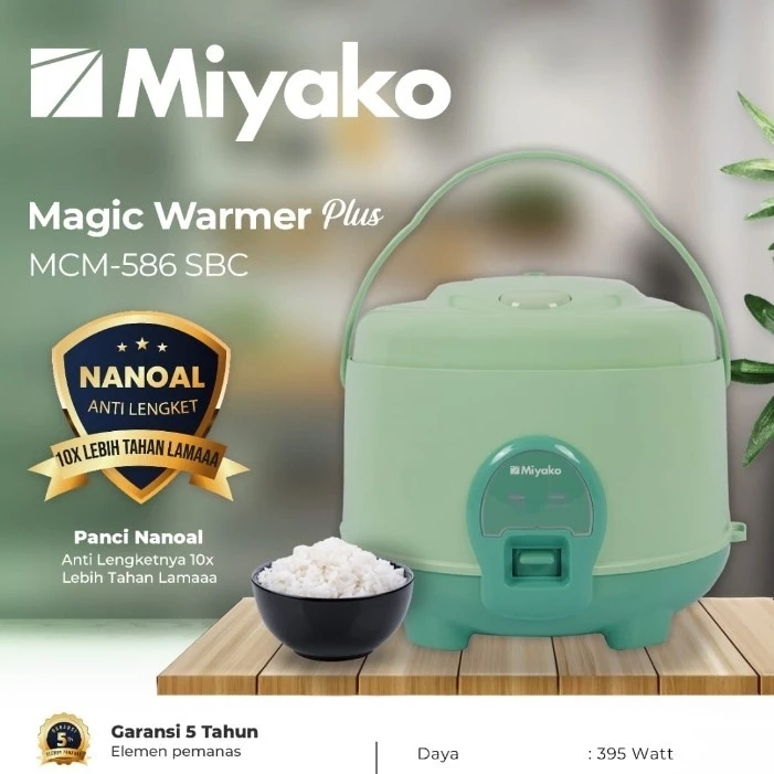 Jual Miyako Magic Com MCM-586 SBC / Rice Cooker / Penanak Nasi 1.8 L ...