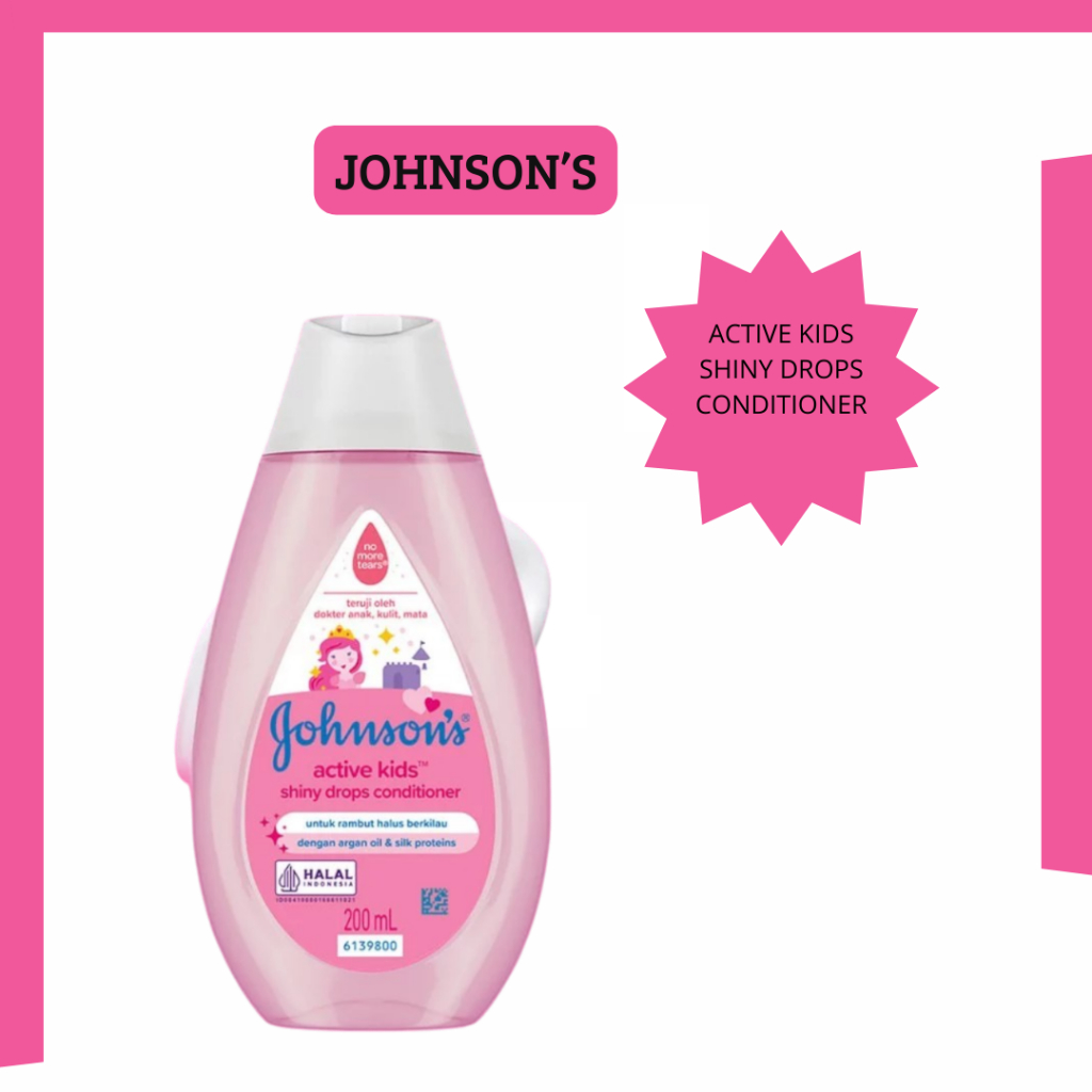 Jual Johnson Baby Active Kids Shiny Drops Conditioner 200ml | Shopee ...
