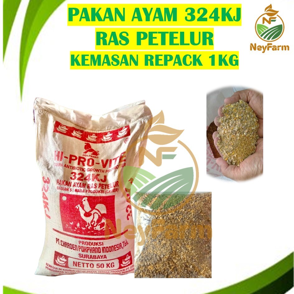 Jual Pur Ayam Ras Petelur 324KJ Pakan Ayam Telur Kemasan Repack 1kg ...