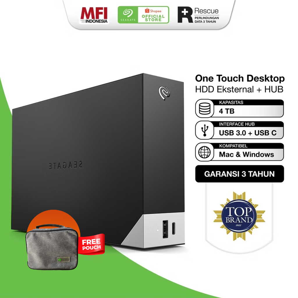 Jual Seagate One Touch Desktop Hub HDD / Hardisk Eksternal 4TB USB3.0 ...