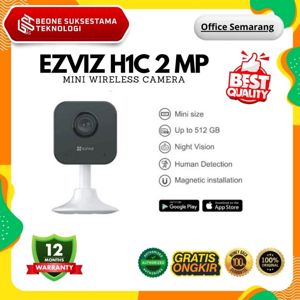 Jual Ezviz H1c Smart Home Wifi IP Camera Indoor CCTV Type C | Shopee ...