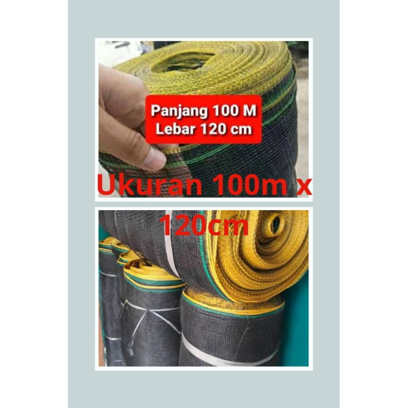 Jual jaring waring hitam tl ukuran 100m x 120c jaring waring serbaguna ...