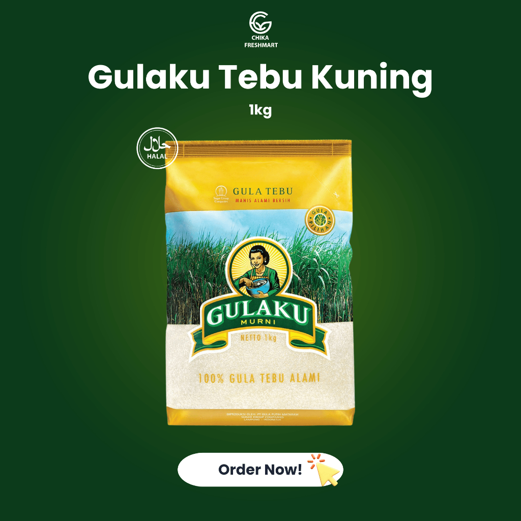 Jual Gulaku Tebu Kuning Ukuran 1kg Murah | Shopee Indonesia