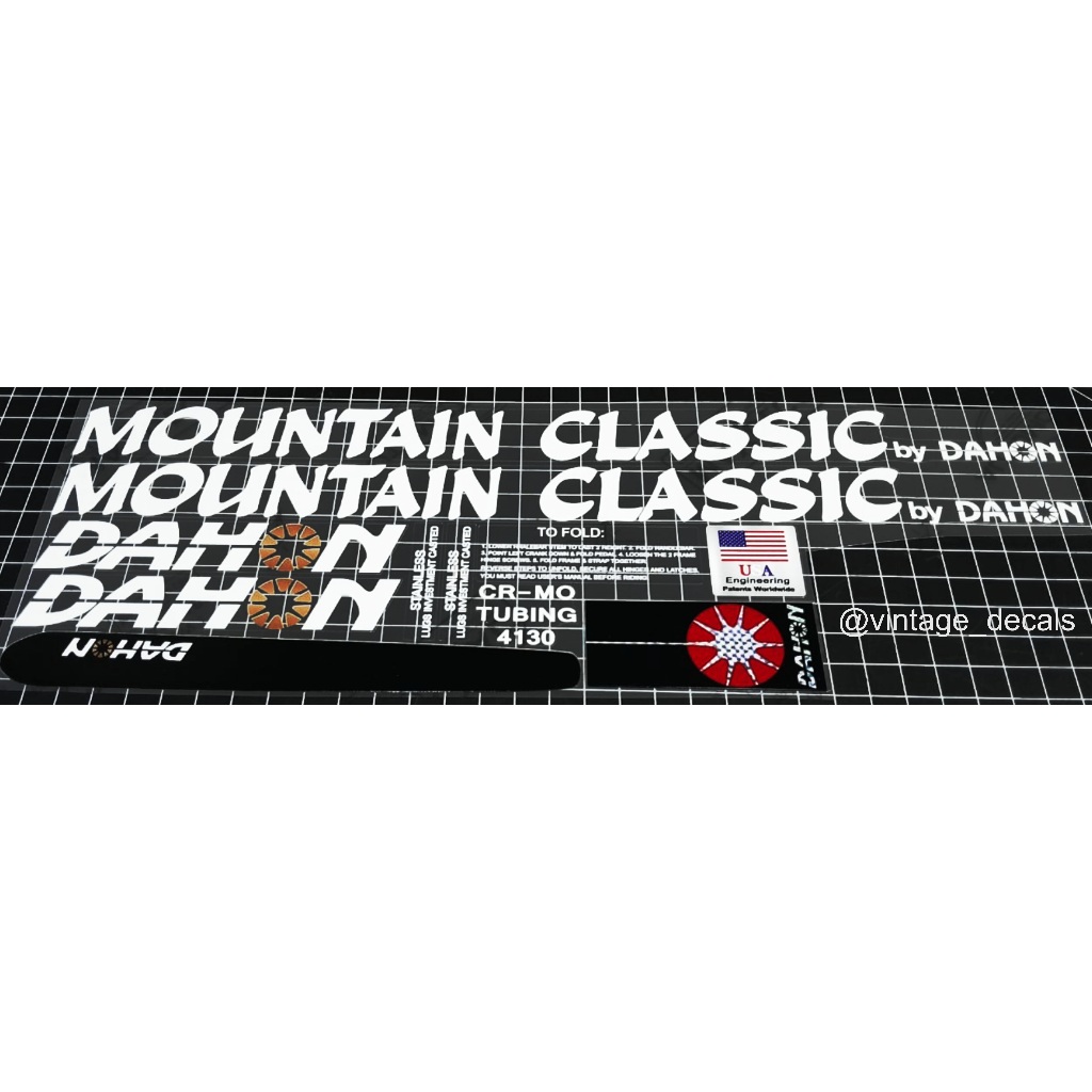 Jual decals replacement Dahon Mountain classic | Shopee Indonesia