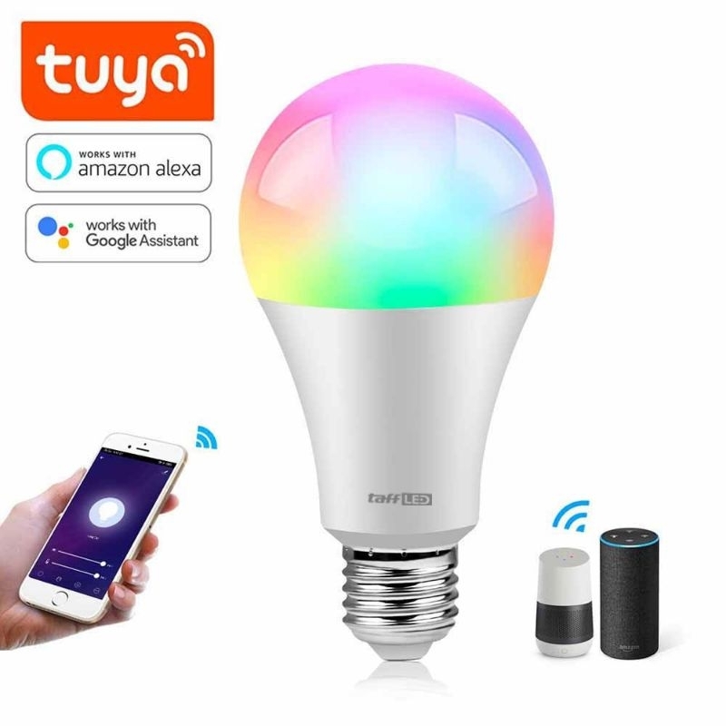 Jual TaffLED A60 Lampu Bohlam LED Smart Bulb Bluetooth WiFi RGBCW E27 220V 9W | Shopee Indonesia
