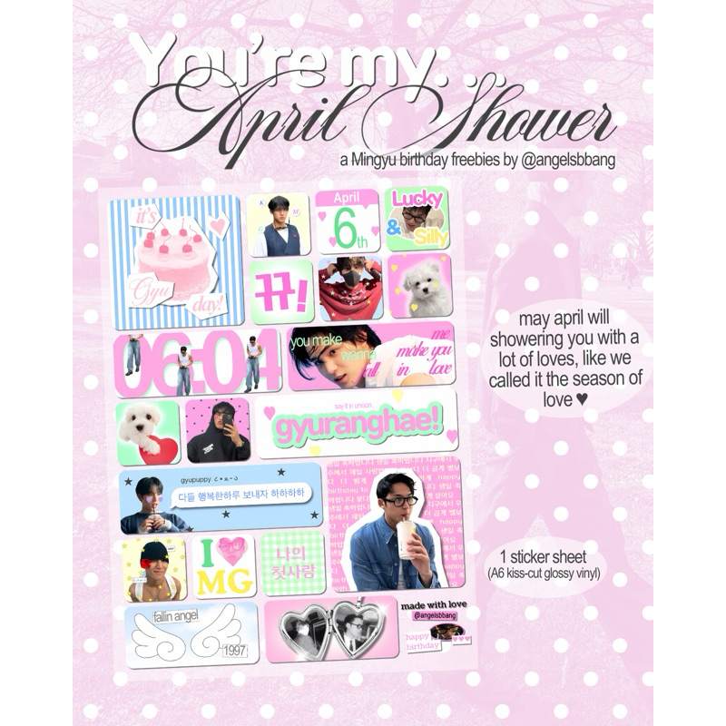 Jual You're my April Shower (mingyu freebies) | Shopee Indonesia