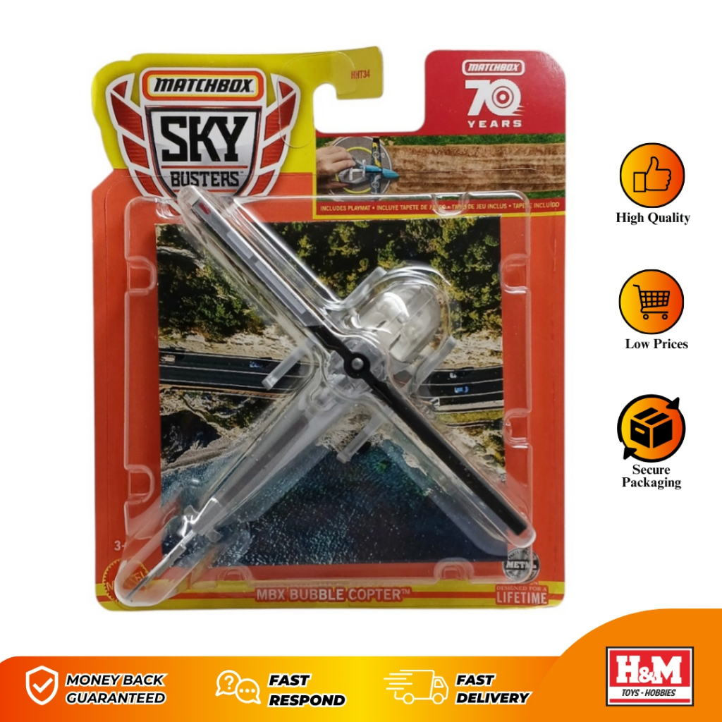 Jual Matchbox Sky Busters MBX Bubble Copter - 939F | Shopee Indonesia