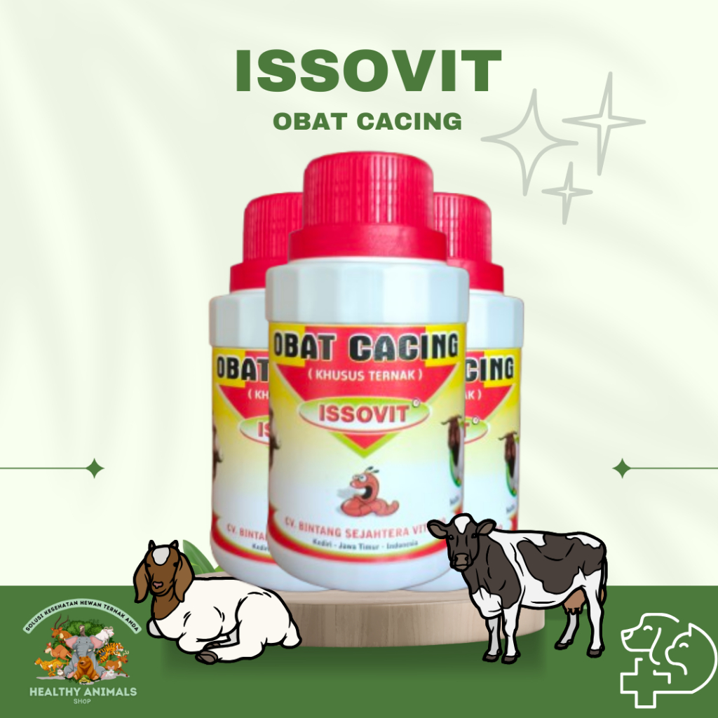 Jual ISSOVIT OBAT CACING TERNAK - Issovit Obat Cacing Mengandung Bahan ...