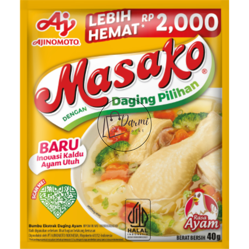 Jual Masako Daging Pilihan Rasa Ayam 40g | Shopee Indonesia