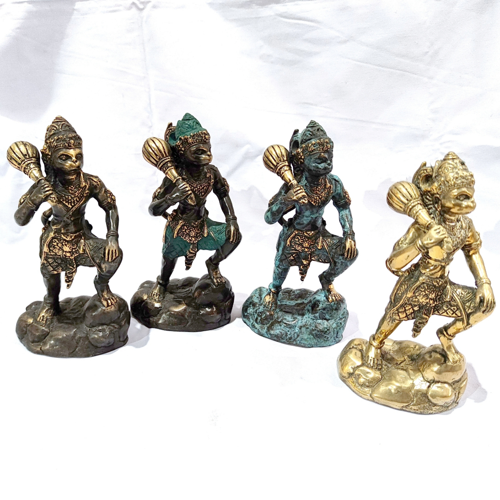Jual patung hanoman hanuman bahan kuningan 22cm Balinese traditional ...