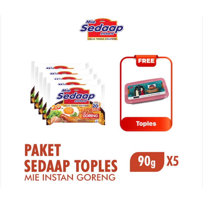 Jual Sedaap Mie Instan Goreng Paket Box Container | Shopee Indonesia