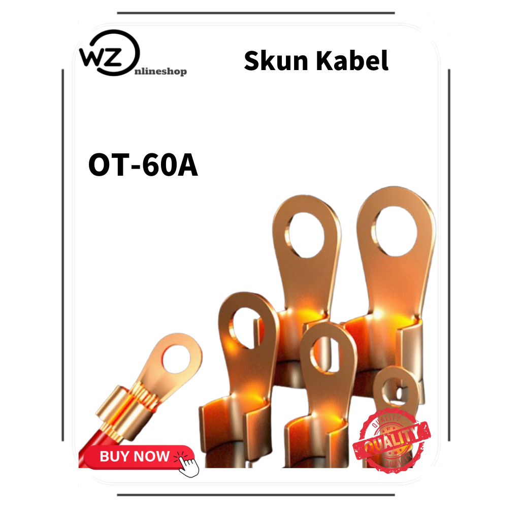 Jual Skun OT Terminal Konektor Tembaga tipe OT Tembaga Merah OT-60A | Shopee Indonesia