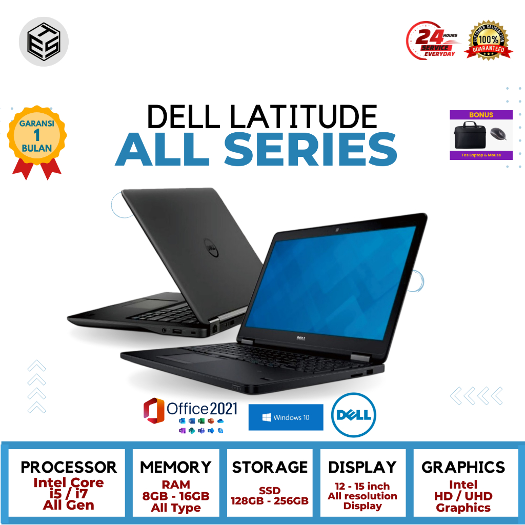 Jual Laptop Dell Latitude Core i5 / i7 RAM 8GB - 16GB SSD 256 - 1TB 14 ...