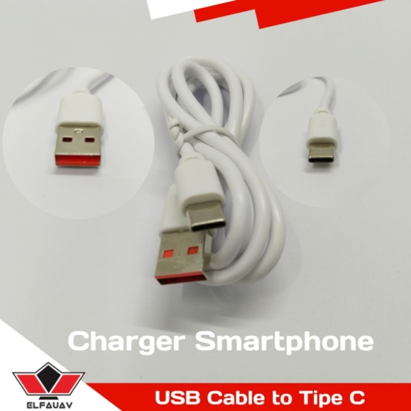 Jual KABEL DATA TIPE C CHARGER SMARTPHONE ANDROID UNIVERSAL USB TIPE C ...
