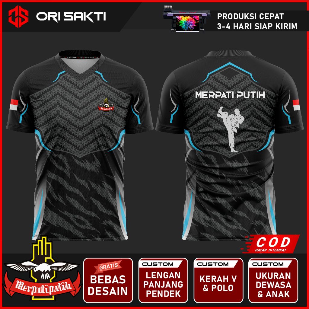 Jual Jersey pencak silat merpati putih custom anak dan dewasa gratis ...