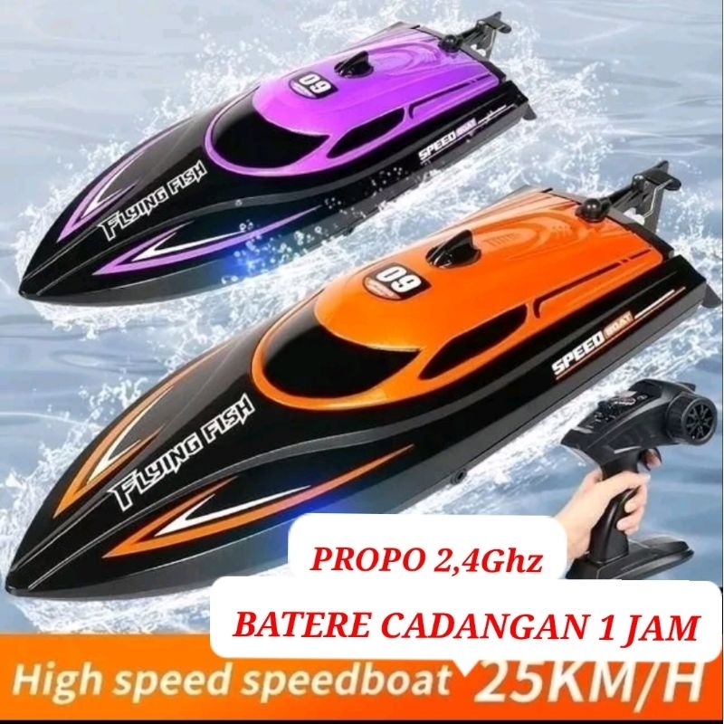 Jual RC SPEED BOAT 2,4GHZ PROPO HIGH POWER 25KM/H MAINAN KAPAL REMOTE ...