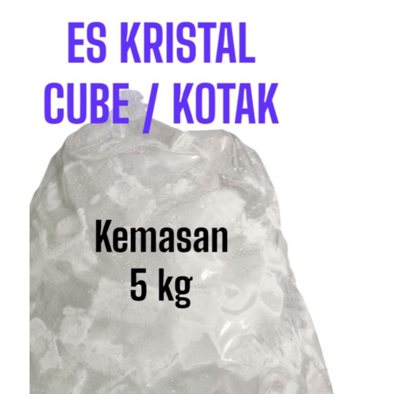 Jual ES KRISTAL CUBE/KOTAK 5kg | Shopee Indonesia