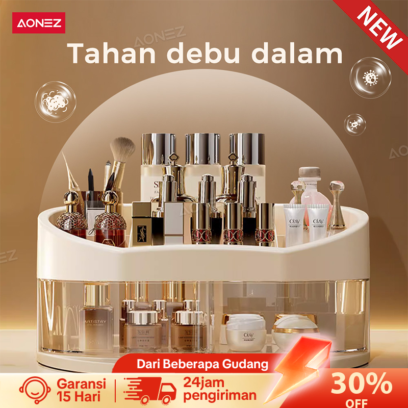 Jual AONEZ Makeup Rak Kosmetik Kotak Penyimpanan Kosmetik Rak ...