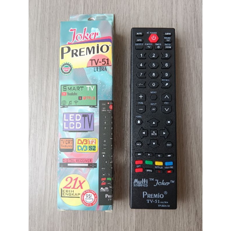 Jual Remote TV LCD LED support Smart Google TV tabung Universal Joker ...