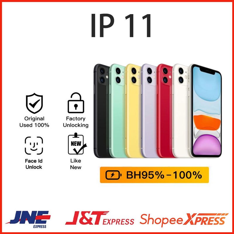 Jual HP iPhone 1164GB/128GB SECOND LIKE NEW MULUS IP11 TERBARU ORIORIGINAL 100% MULUS NORMAL ...