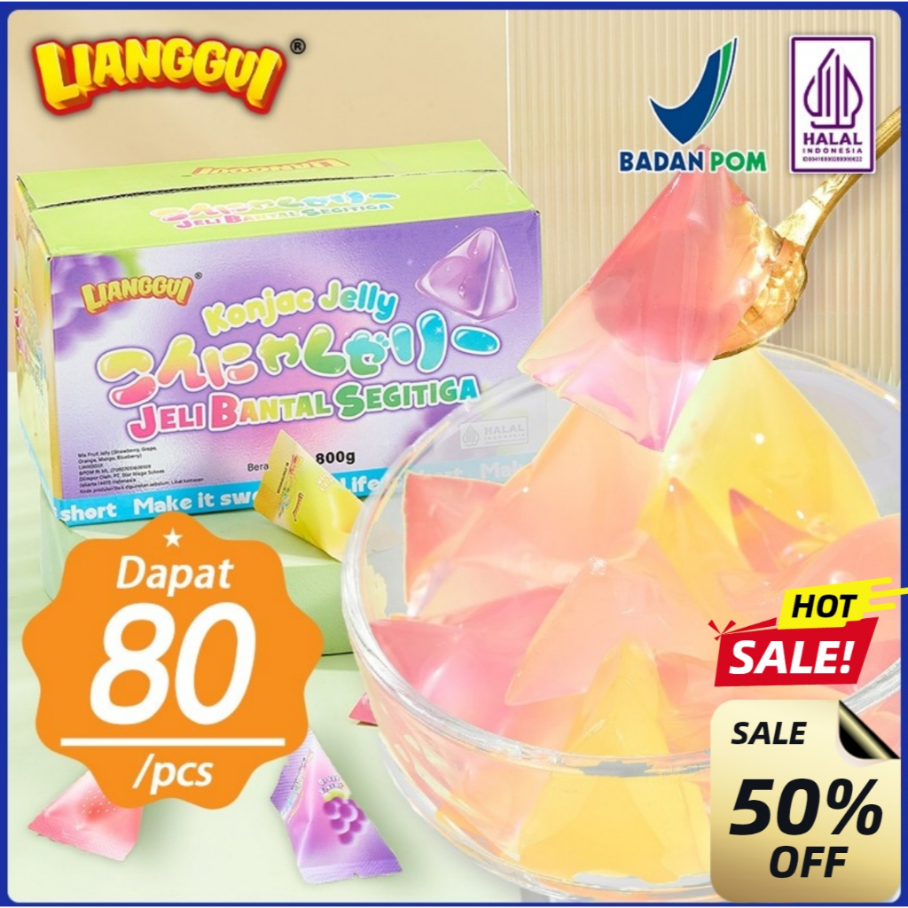 Jual [Pengiriman 24 jam]LUVMI HALAL JELLY SEGITIGA ANEKA RASA | JELI ...