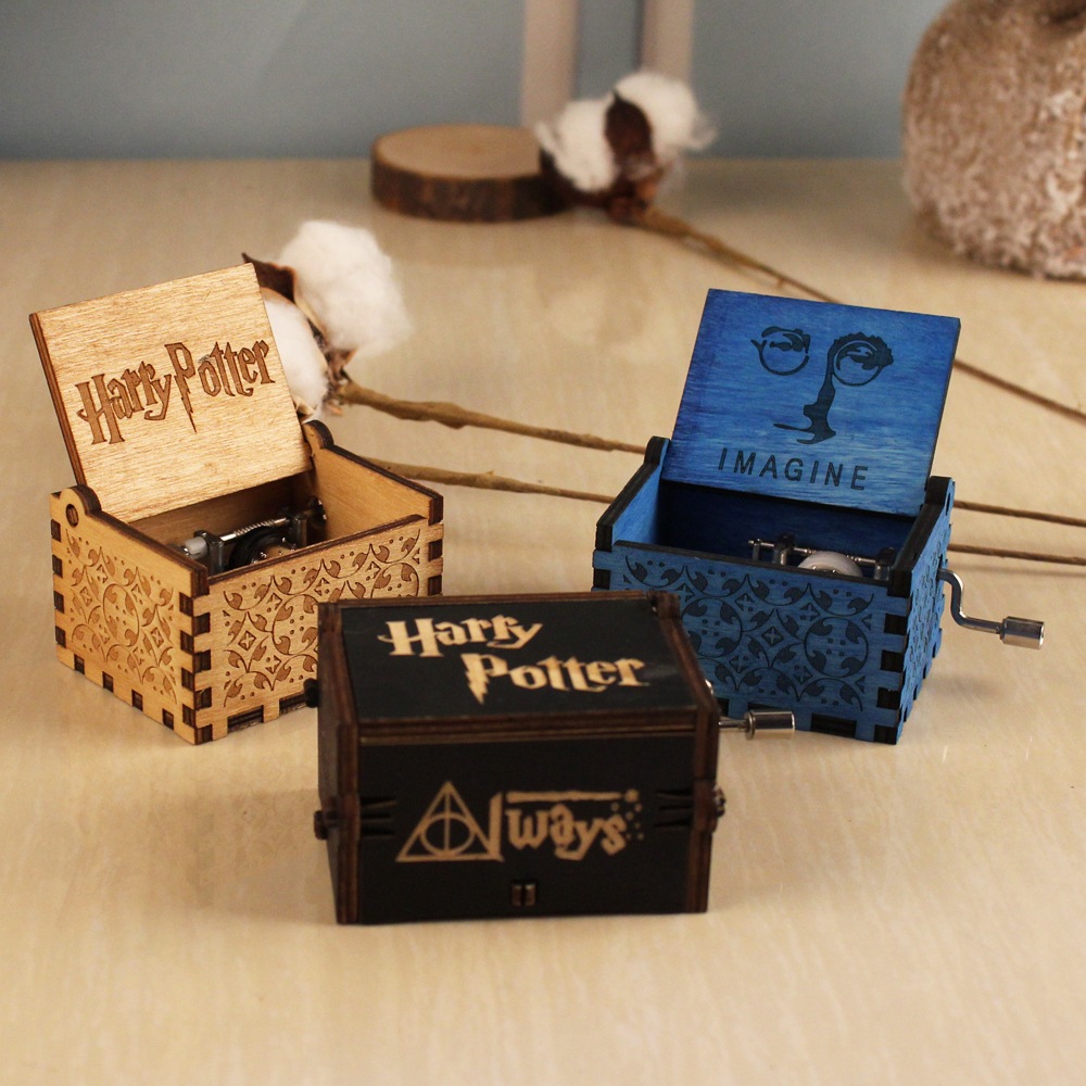 Jual 【21 Gaya】Kotak Musik Kayu Wooden Music Box Kotak Music Kayu Happy ...