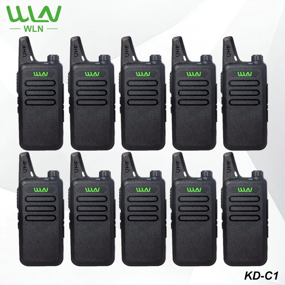 Jual HT 10 PCS HT WLN KD-C1 5W 16 Channel UHF 400-470MHz Two-Way Walkie ...