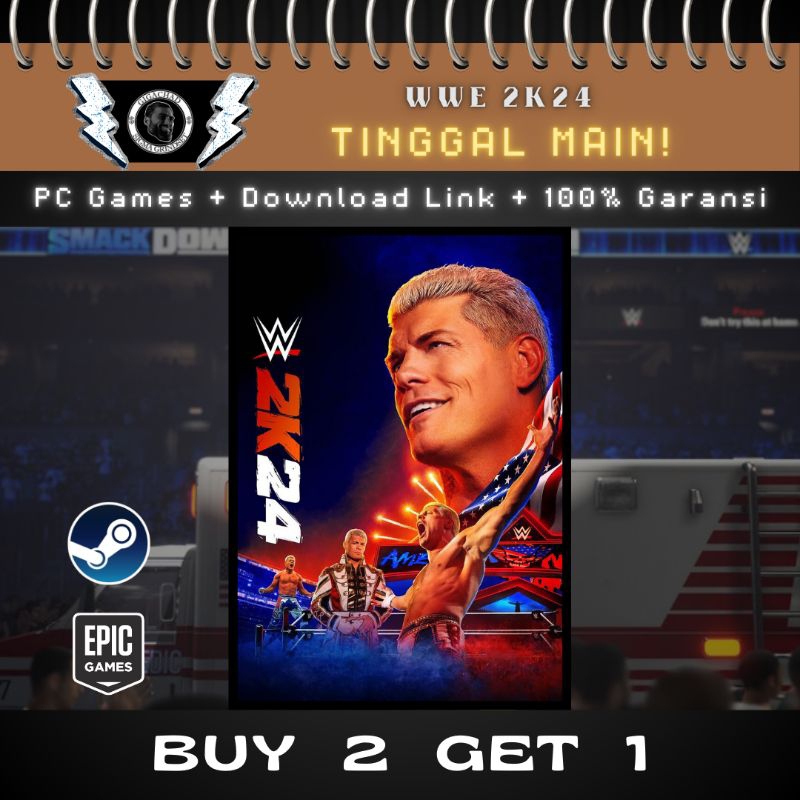 Jual WWE 2K24 | GAME PC | GAME LAPTOP | GAME | LINK DOWNLOAD | WWE2K24 ...