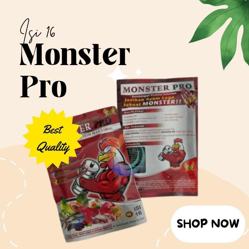 Jual Monster Pro Jamu Ayam Extra Protein | Shopee Indonesia