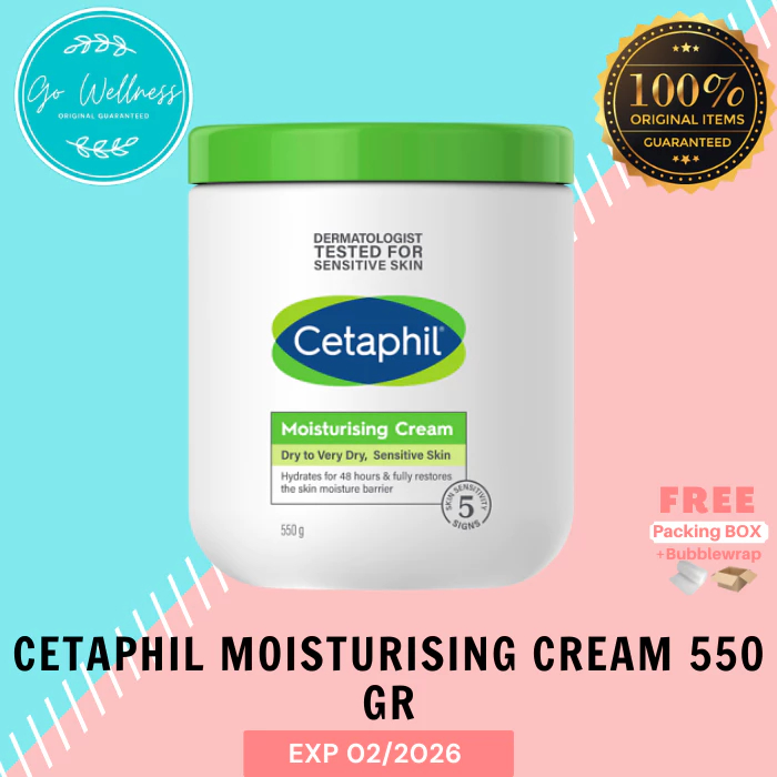 Jual NEW Cetaphil Moisturising Cream 550g Moisturizing Face and Body ...