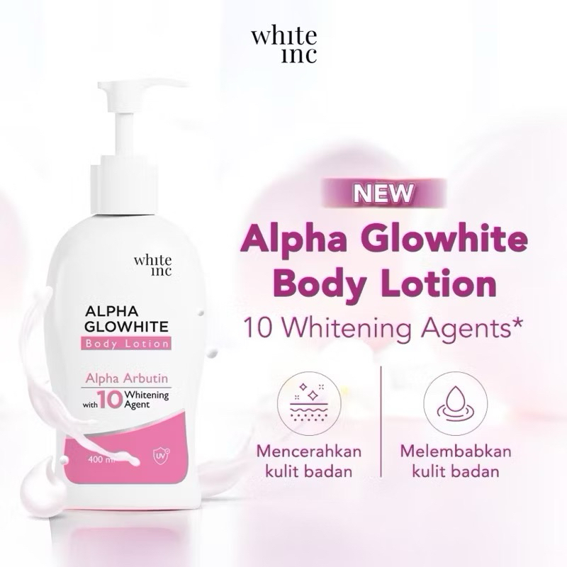 Jual White inc alpha glowhite body lotion 400ml ready stok siap kirim ...