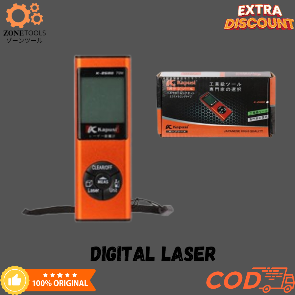 Jual Kapusi Meteran Laser / Meter Lasser Digital Mini Pengukur Jarak ...